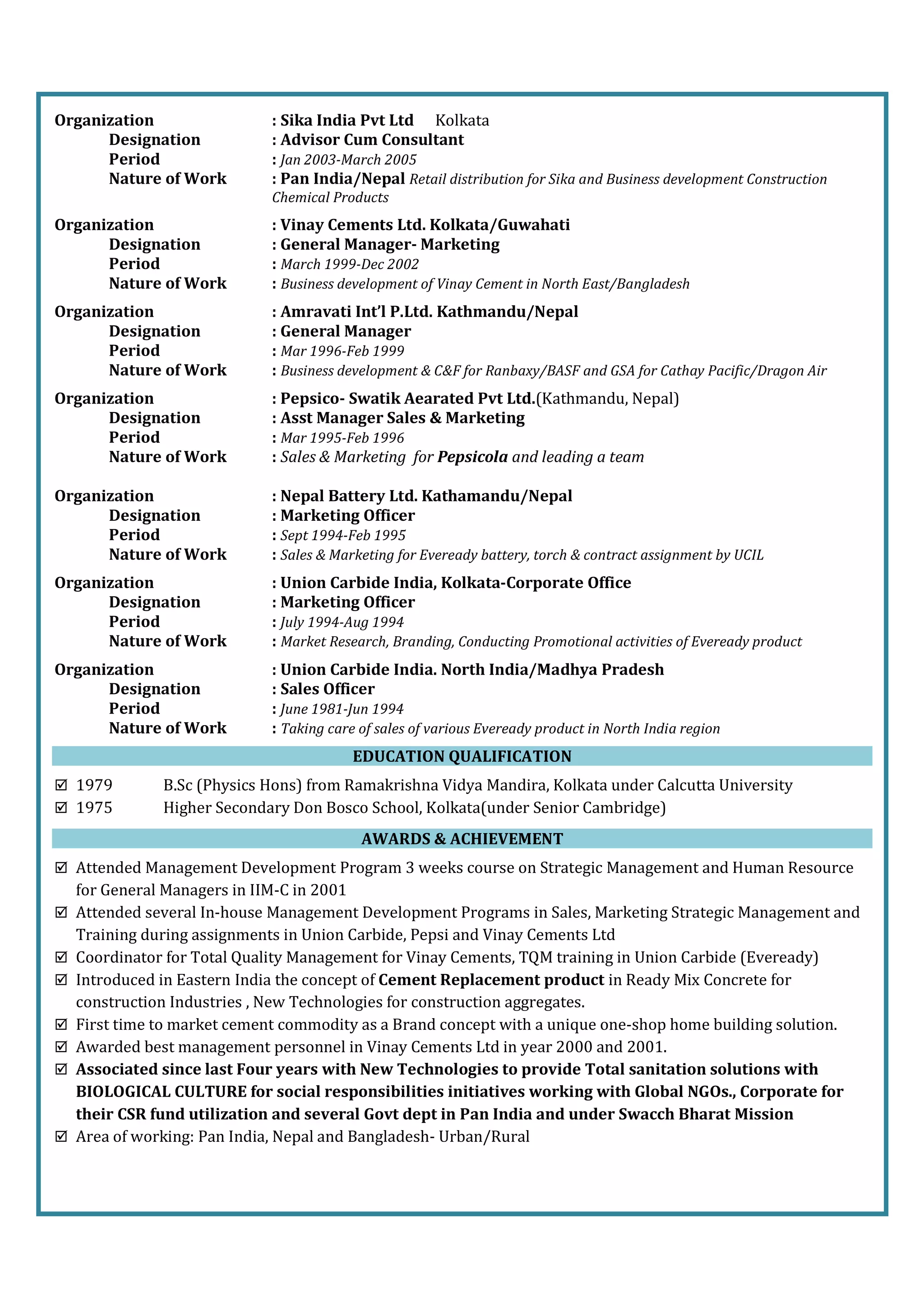 MANAS BHATTACHARYA CV | PDF