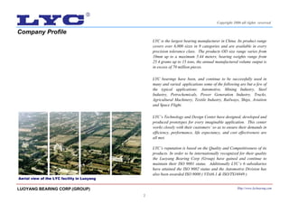 LYC Slewing Bearing Catalog | PPT
