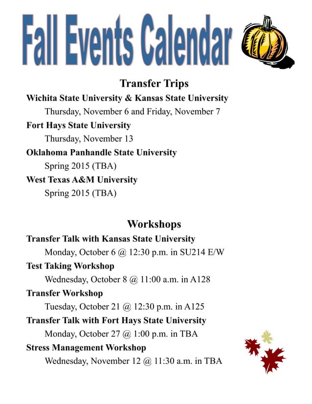 FA14 Newsletter 1 | PDF | College Planning | College Education