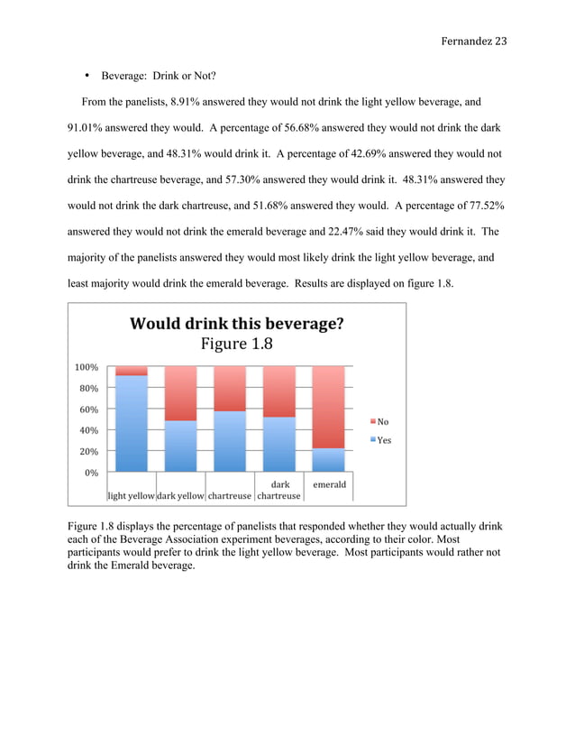 Sensory Evaluation Lab Report Sensory Evaluation Lab Report