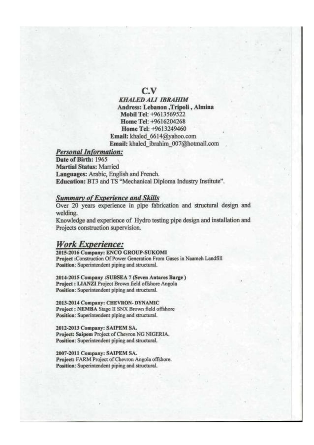 CV KHALED NEW 1 | PDF