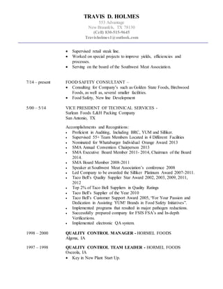 RESUME Travis 3 | DOCX
