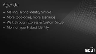 Get your Hybrid Identity in 4 steps with Azure AD Connect | PDF