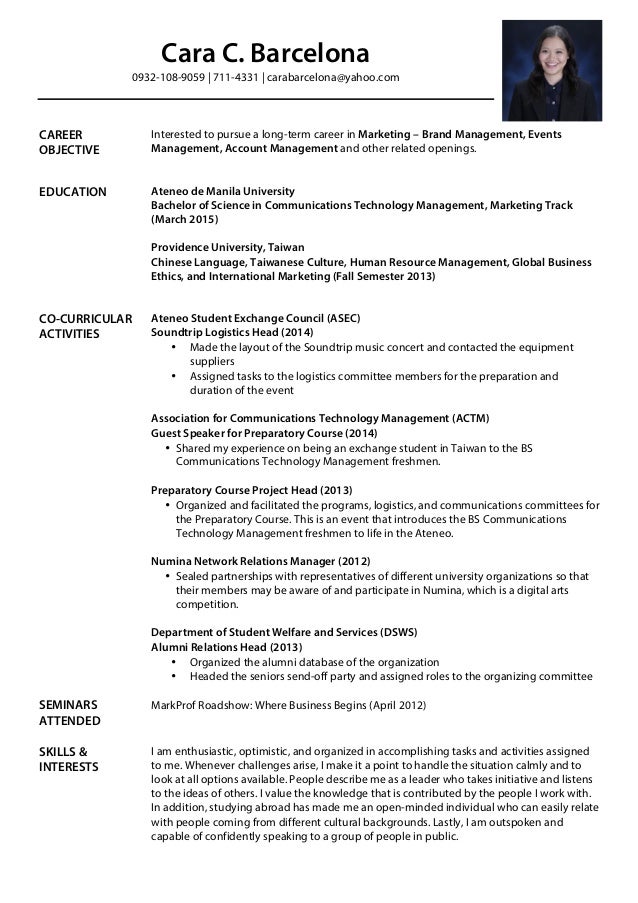 CV of Cara C. Barcelona