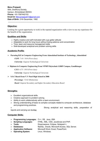 Proffesional_Resume | PDF