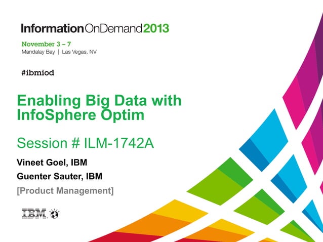 Enabling Big Data with IBM InfoSphere Optim | PPT