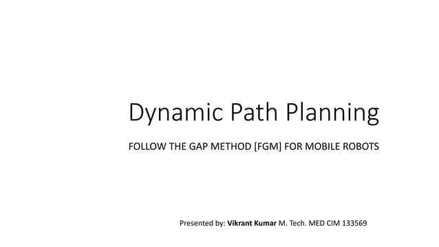 Dynamic Path Planning | PPTX