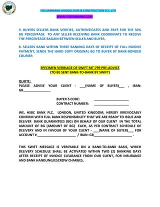 MT799 PRE ADVISE PROCEDURE BUY | DOCX