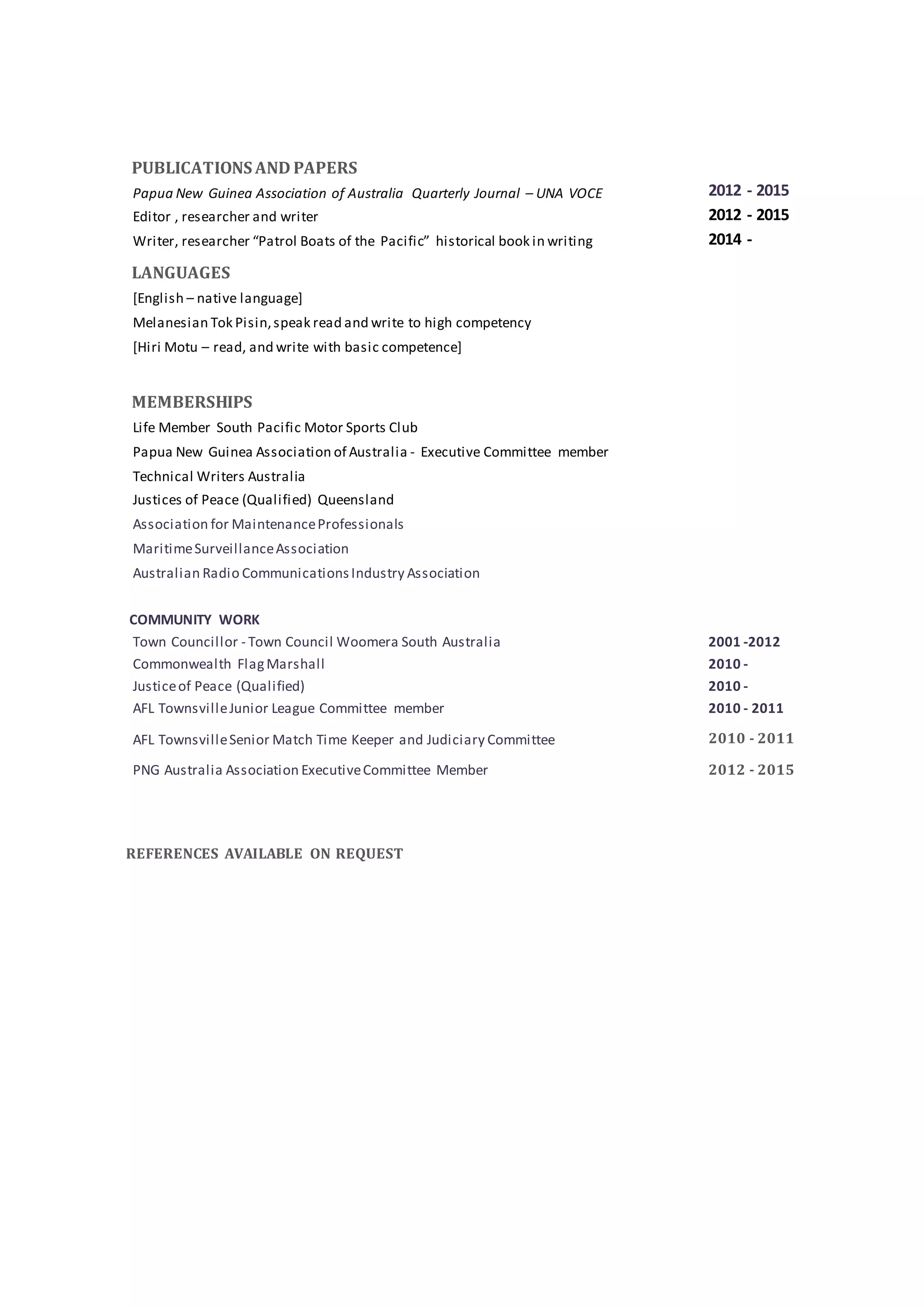 Summary Keith Wall | DOCX