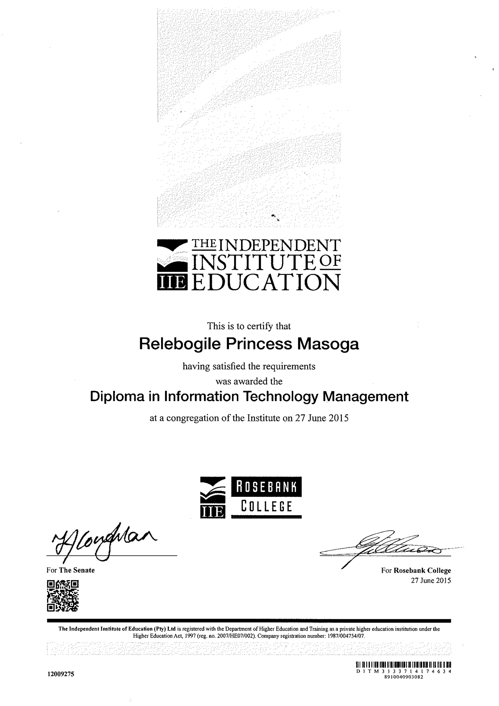 diploma certificate | PDF