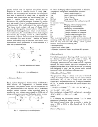 Dynamic Modeling and Simulation of a Lithium Ion Battery | PDF