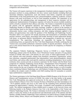 Pediatric Nephrology Program Outline 2015 | PDF