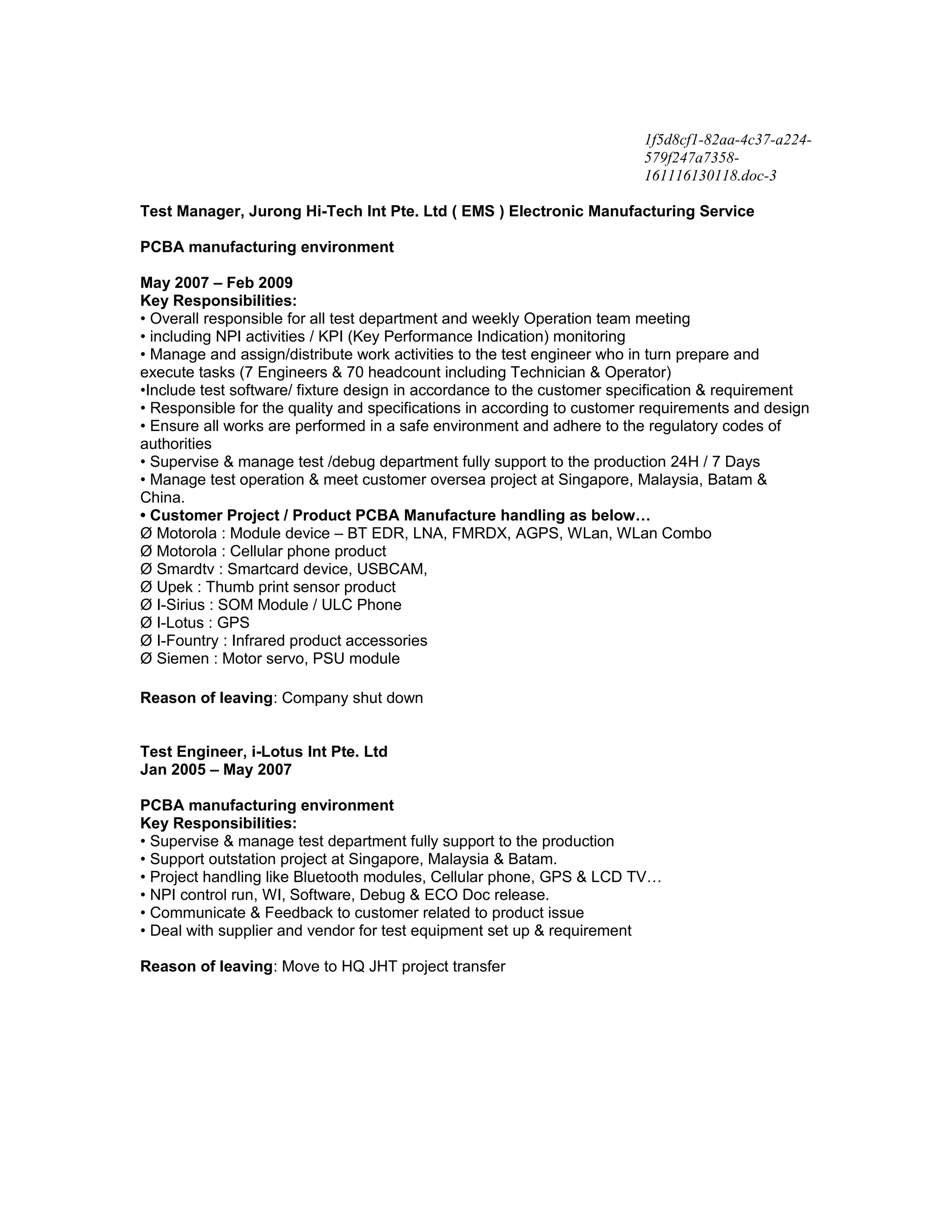 Resume Roy Chan MK | PDF