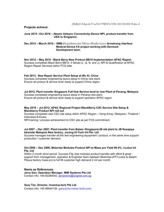 Resume Roy Chan MK | PDF