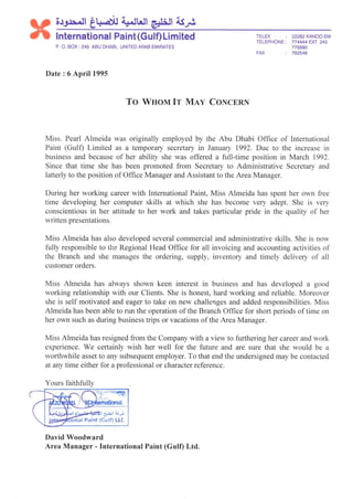 David Woodward reference letter | PDF