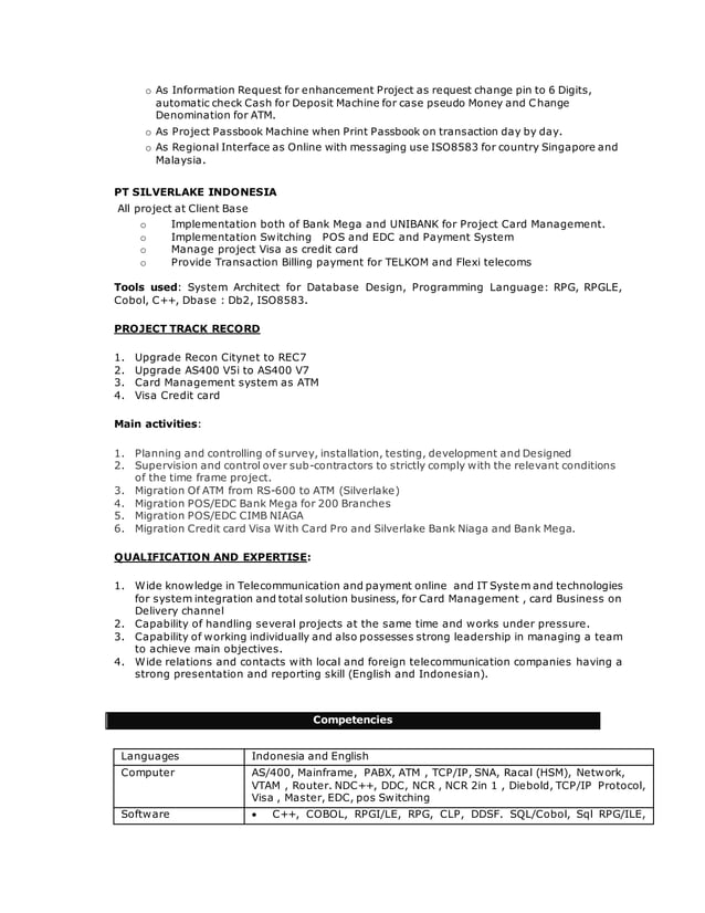 Resume-update | DOCX | Business Banking & Finance | Business