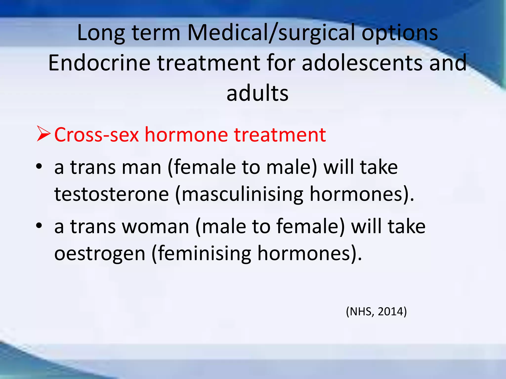 Gender Dysphoria | PPTX