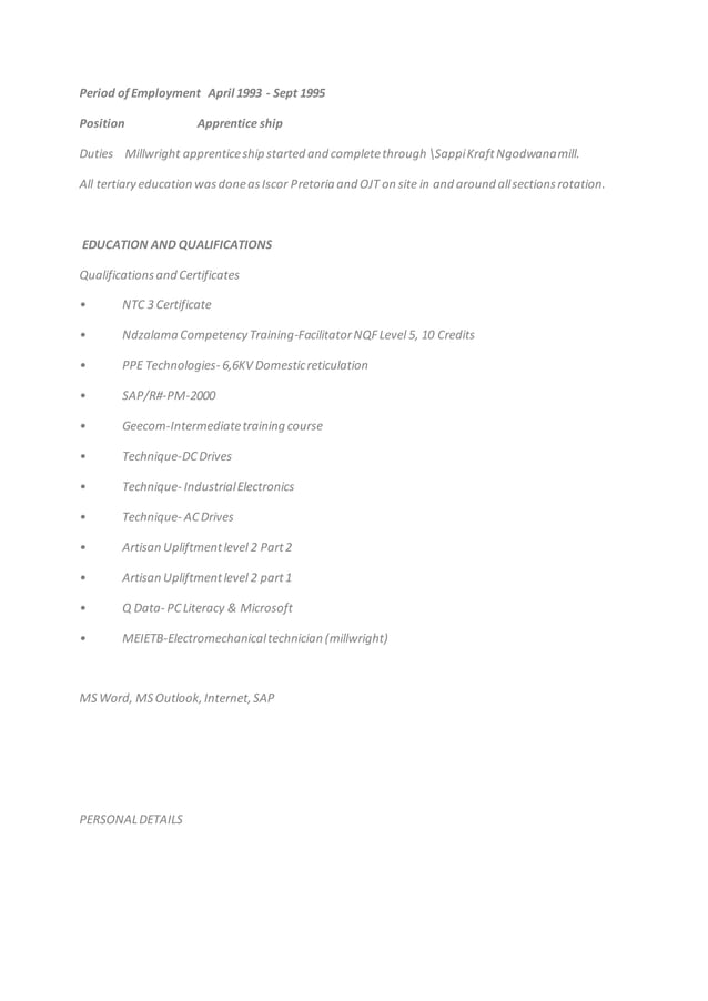 CV SCKerridge CV SAUDI | PDF