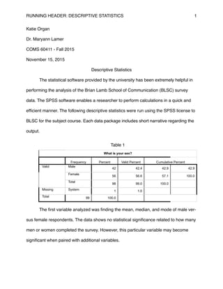 Descriptive Statistics | PDF