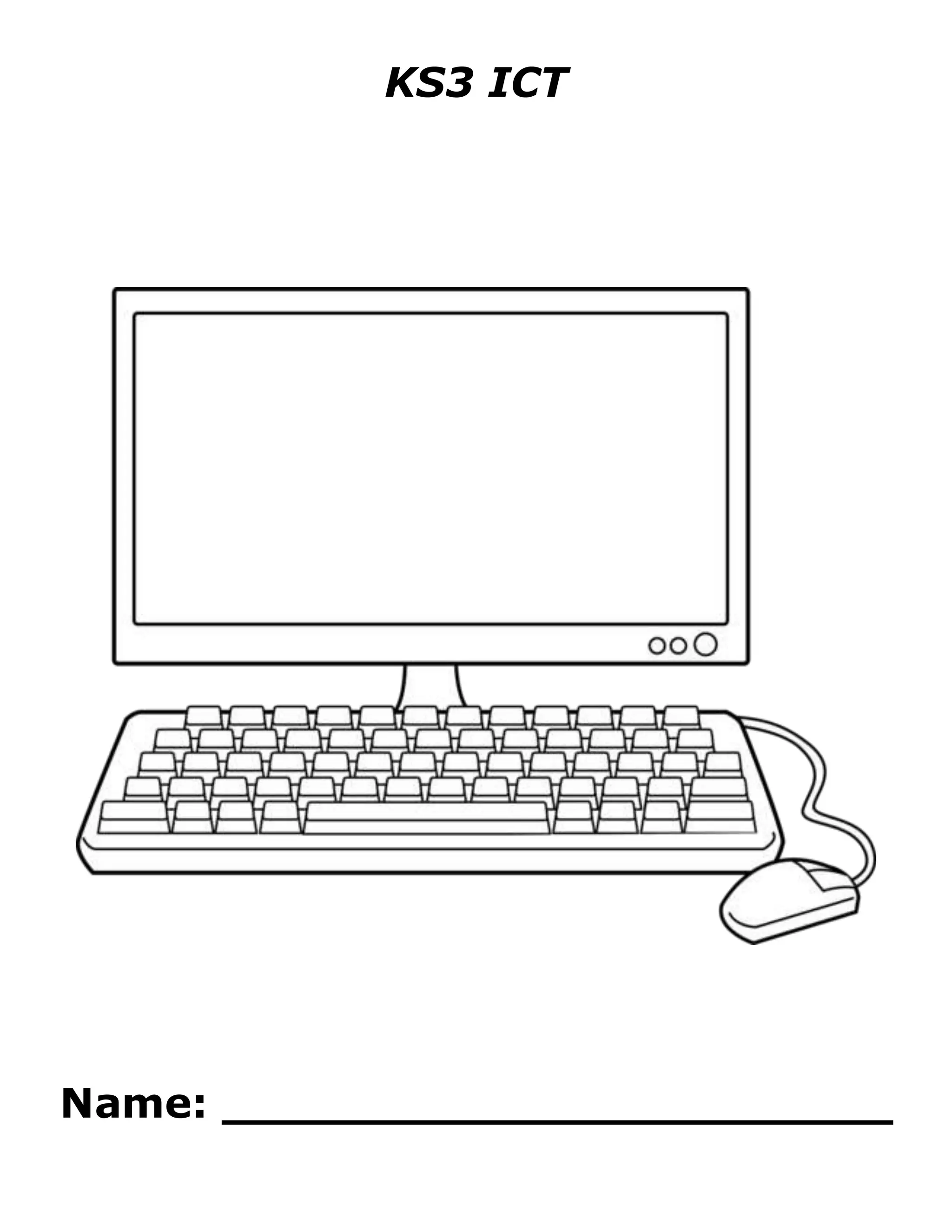 KS3 ICT workbook | DOCX