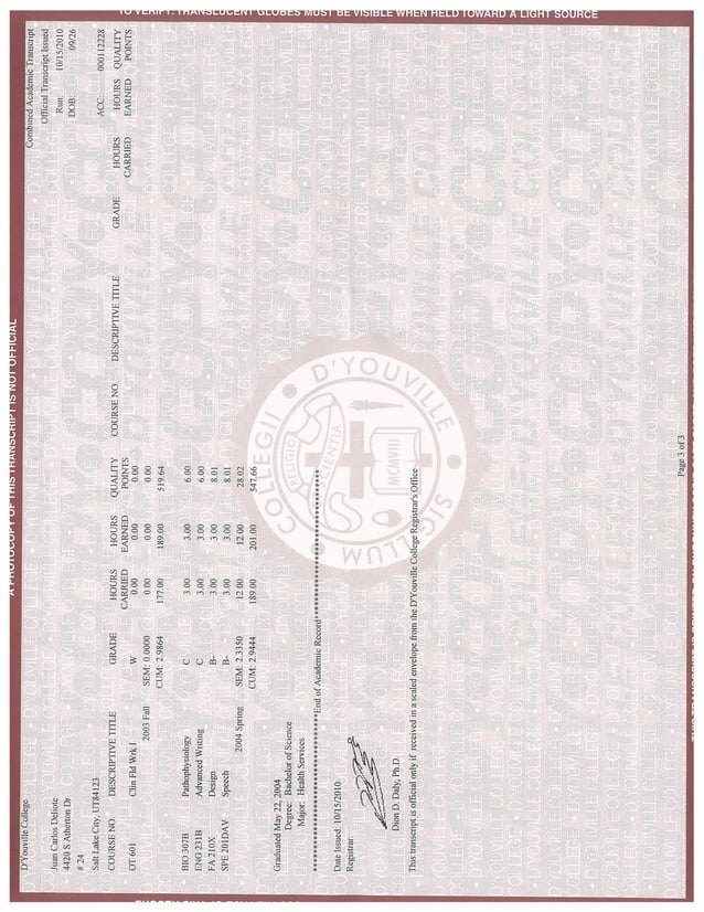 transcript color | PDF