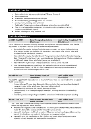 CV -David Simmons | PDF
