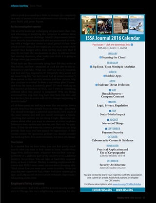 ISSA Oct 2016 article and pages | PDF