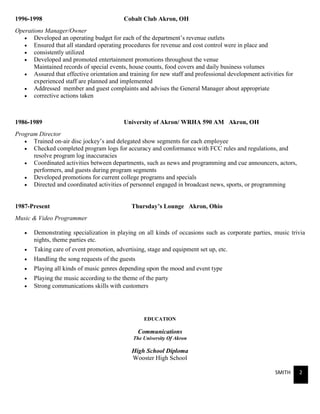 Larry Smith Resume Revised | PDF