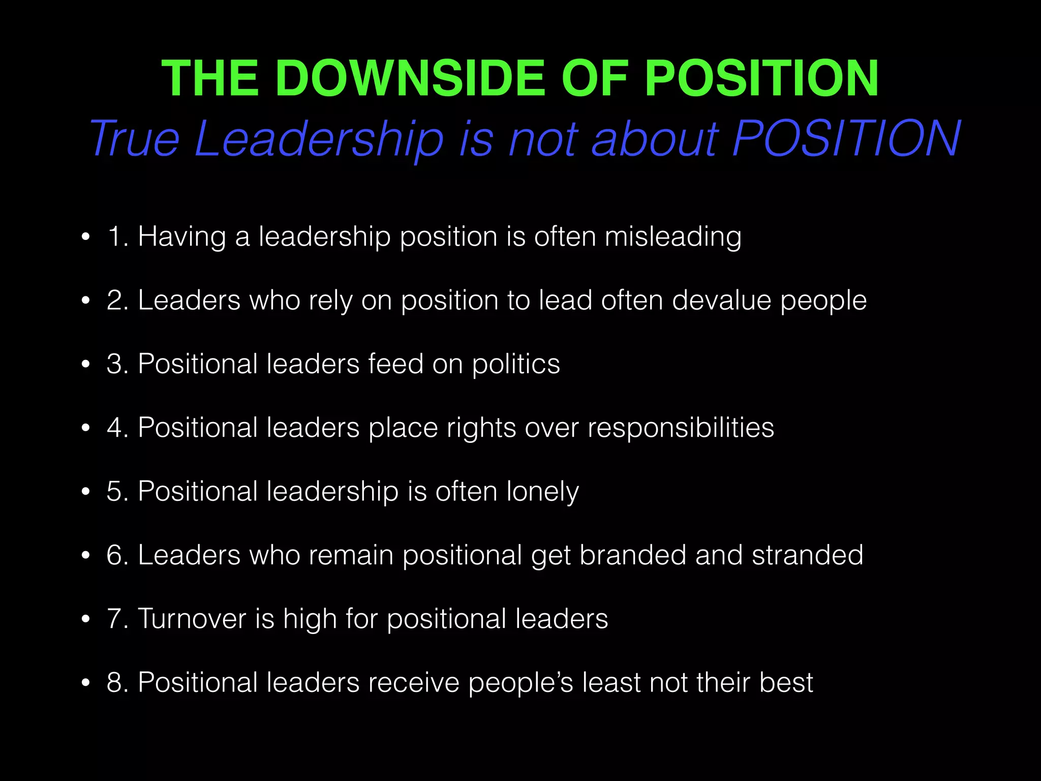LEADERSHIP 1.01