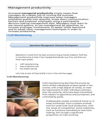 Operations Management | PDF | Business Operations | Business