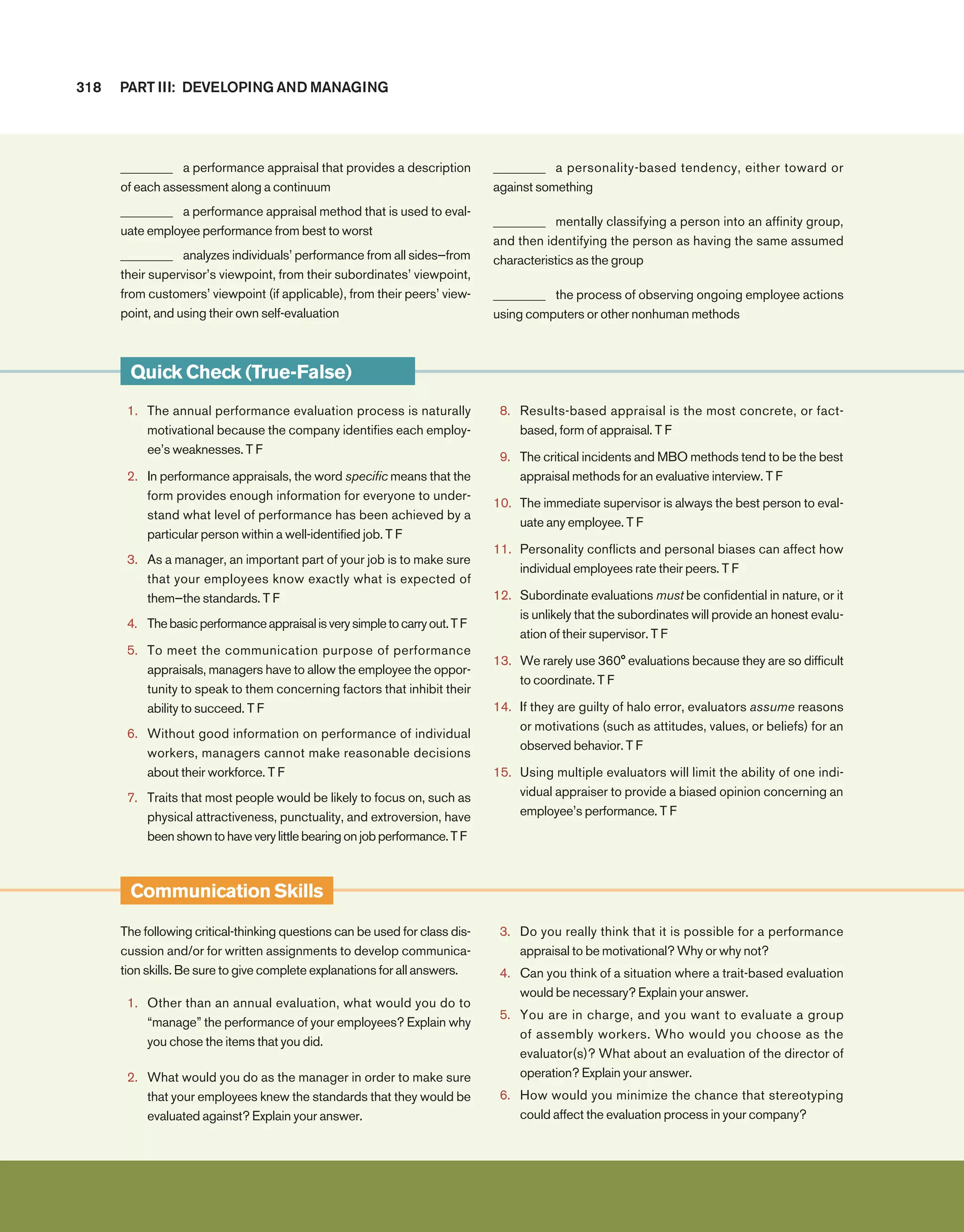 Chapter 8 Performance Management and Appraisal | PDF