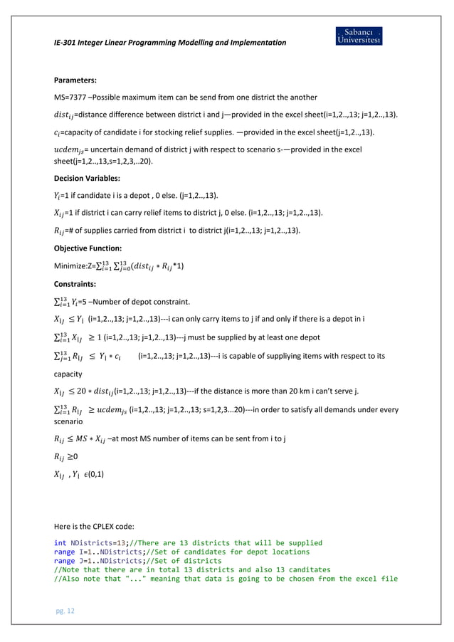 IE-301_OptionalProject_Group2_Report | PDF | Programming Languages | Computing