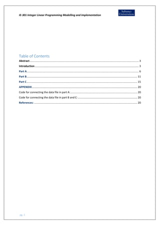 IE-301_OptionalProject_Group2_Report | PDF