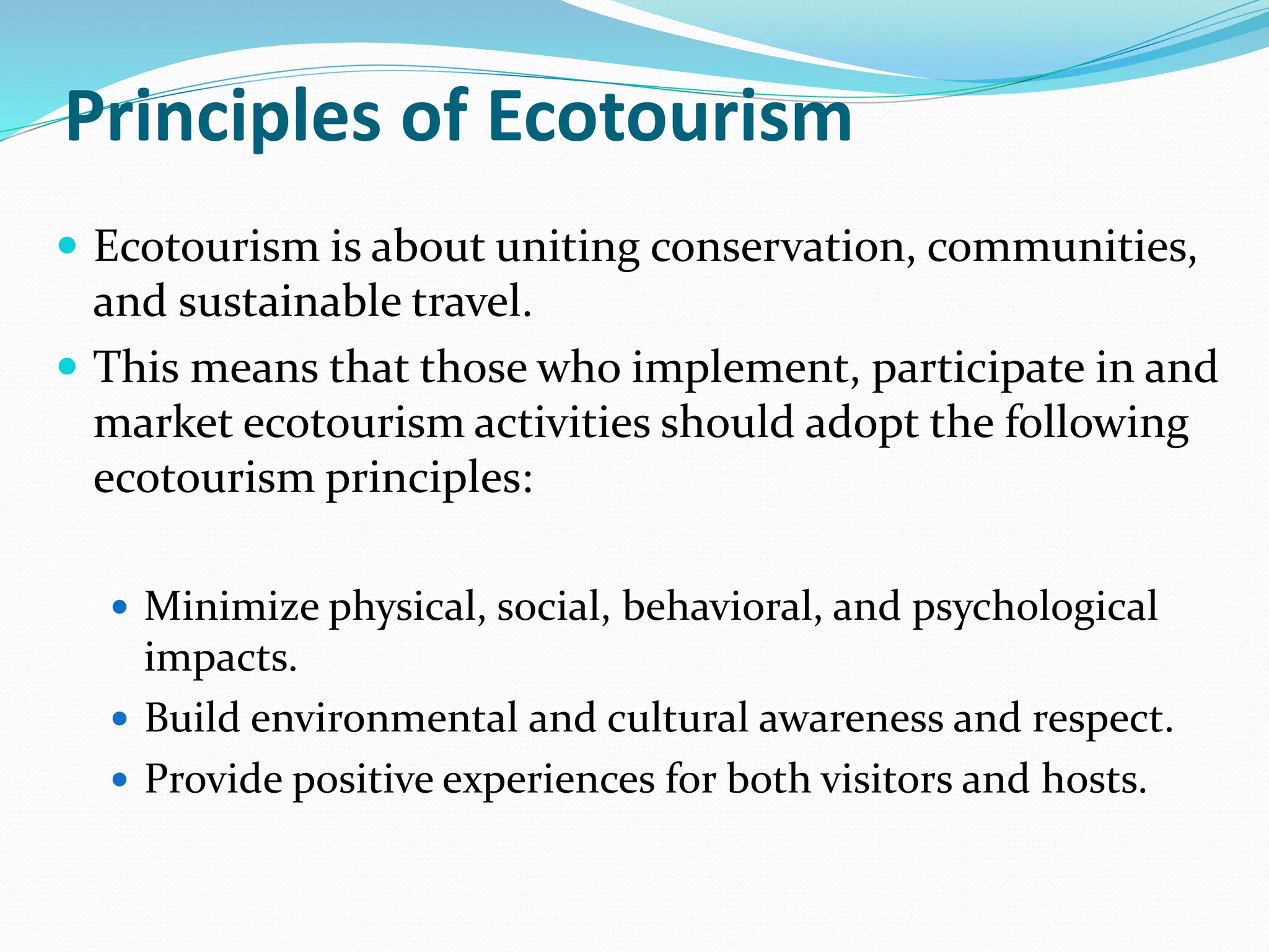 Ecotourism | PPTX