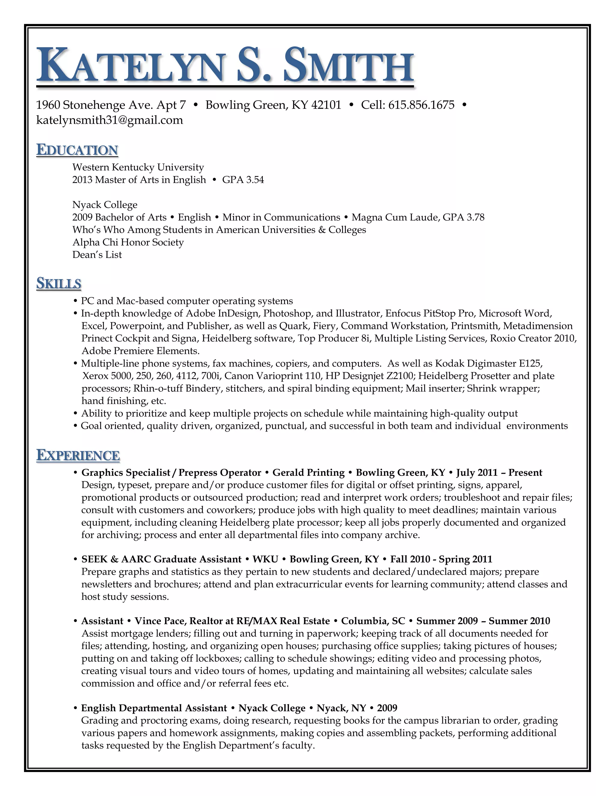 KatelynSmithResume | PDF