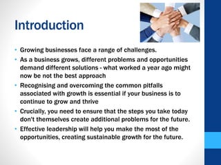 The challenges of Growing a Business | PPTX