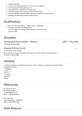 Omar Al Sardi CV | PDF