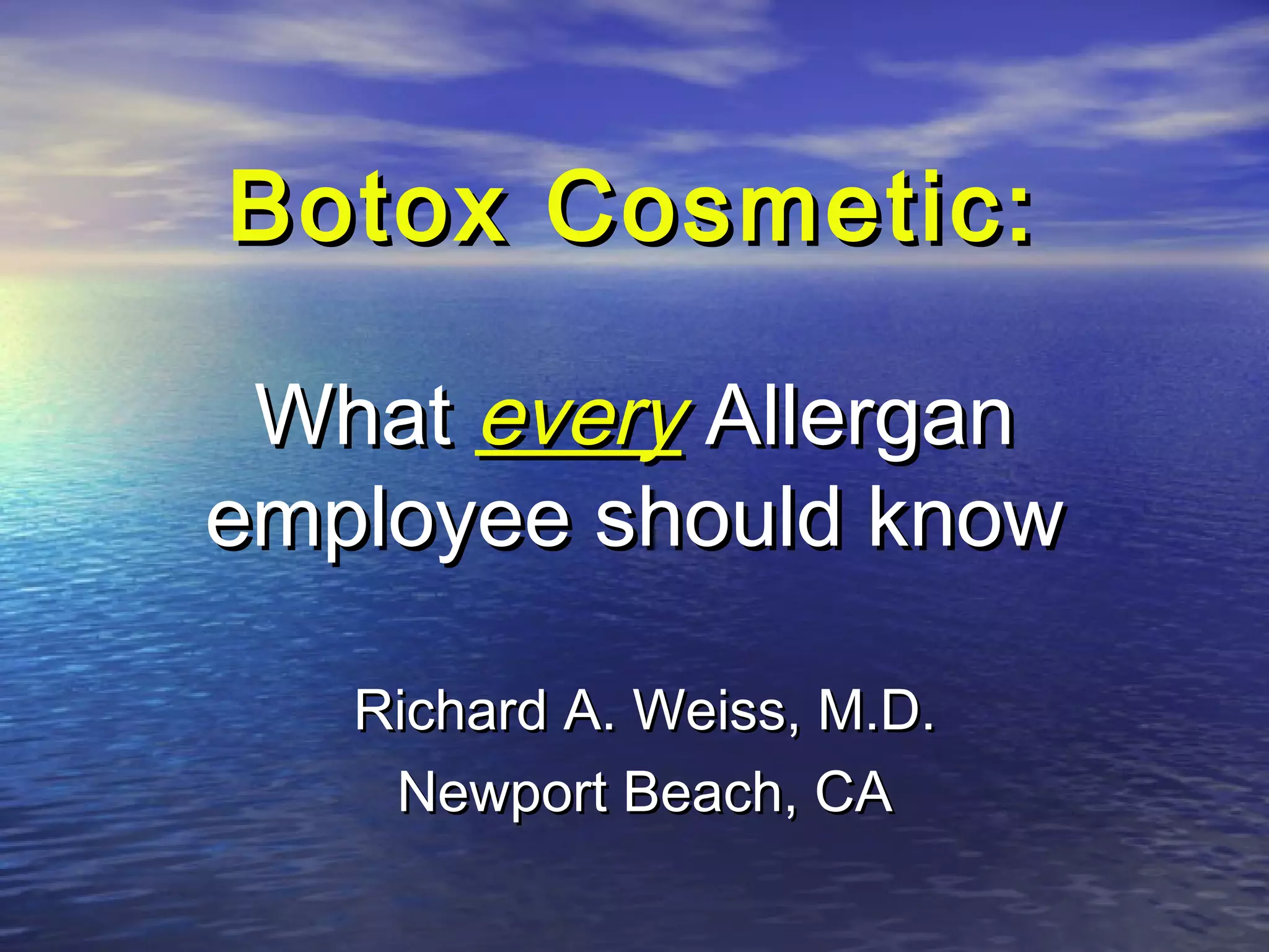Allergan Employee Botox | PPT