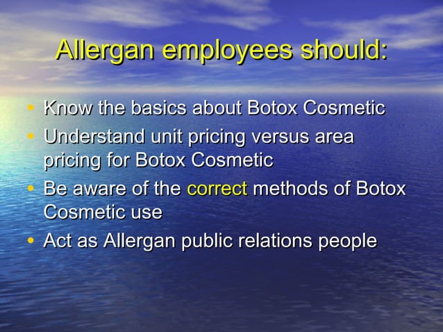 Allergan Employee Botox | PPT