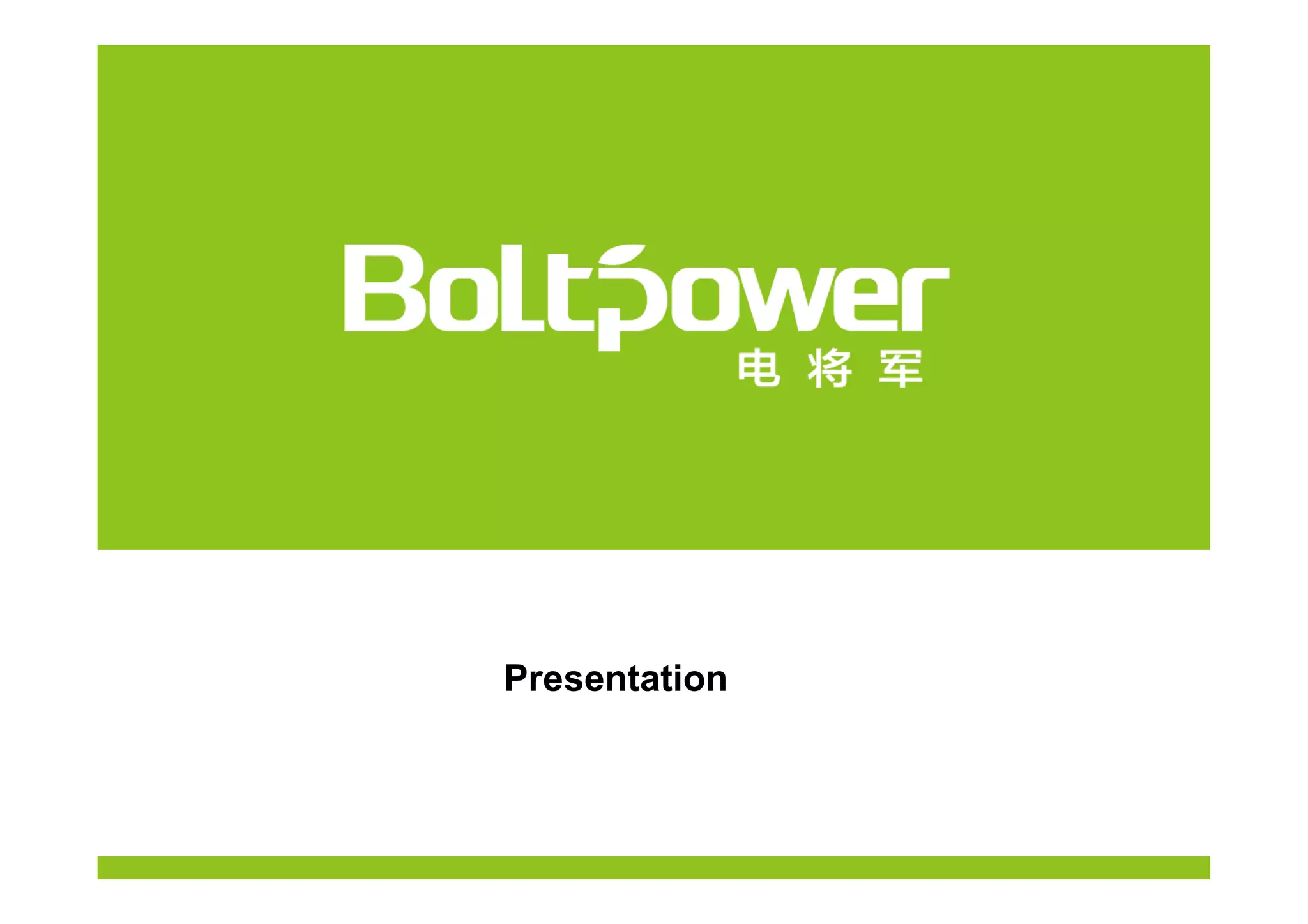 Presentation of Boltpower | PDF