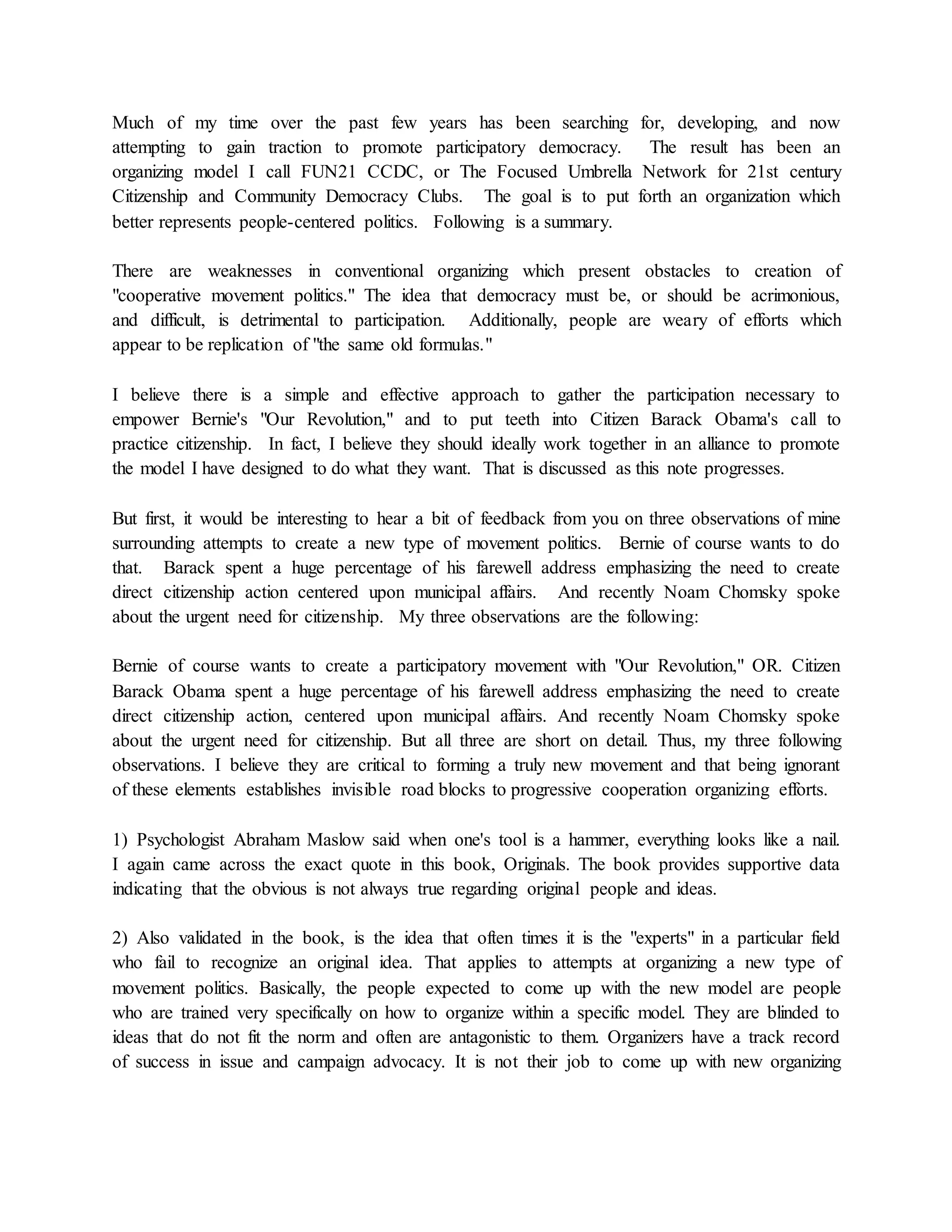 LinkedInVersionOfBernieBarackLetter | PDF | Free Download