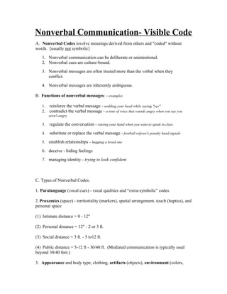 1fa1e nonverbal communication visible code | DOC