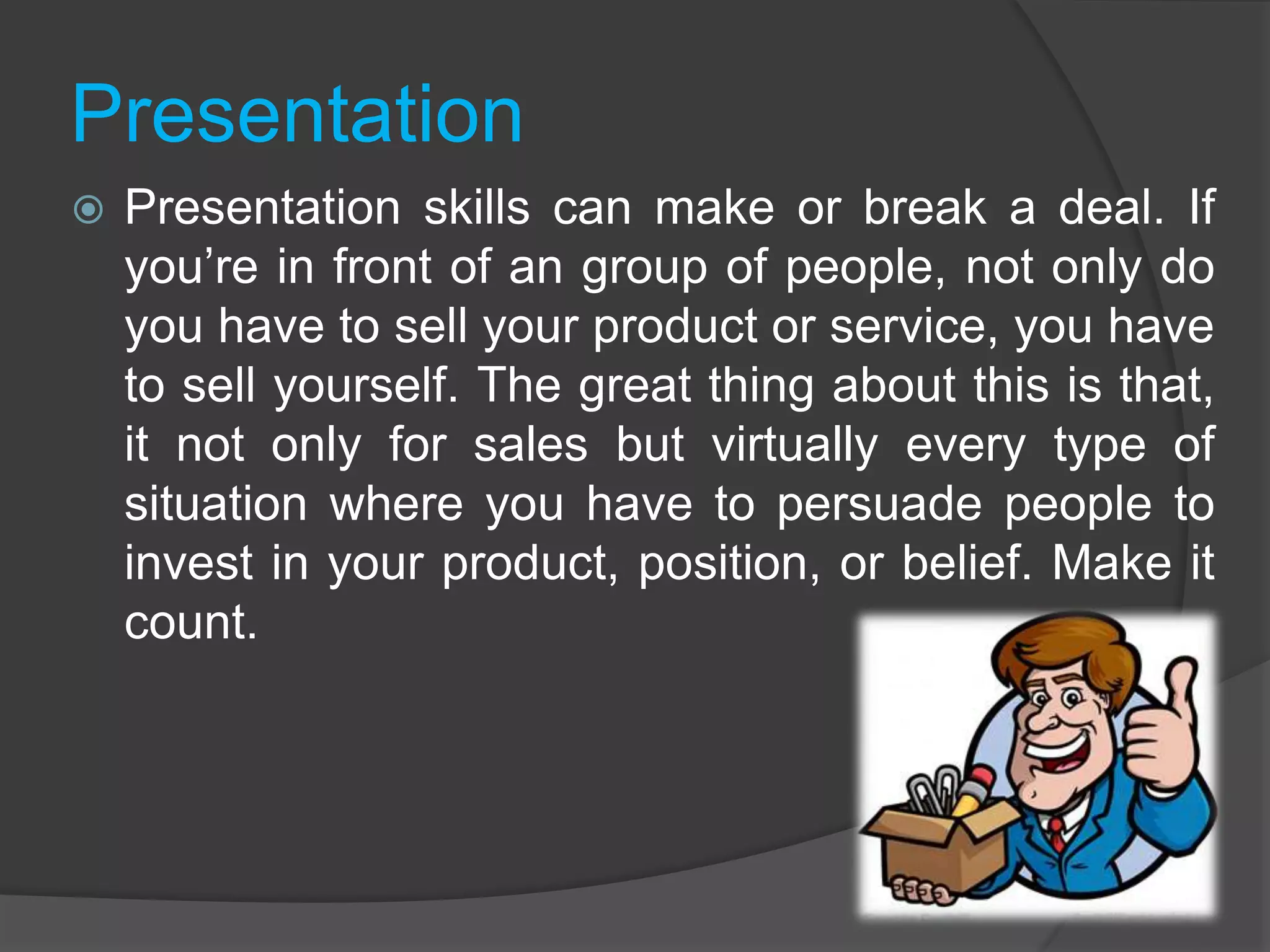 THE ART OF SALESMANSHIP | PPTX