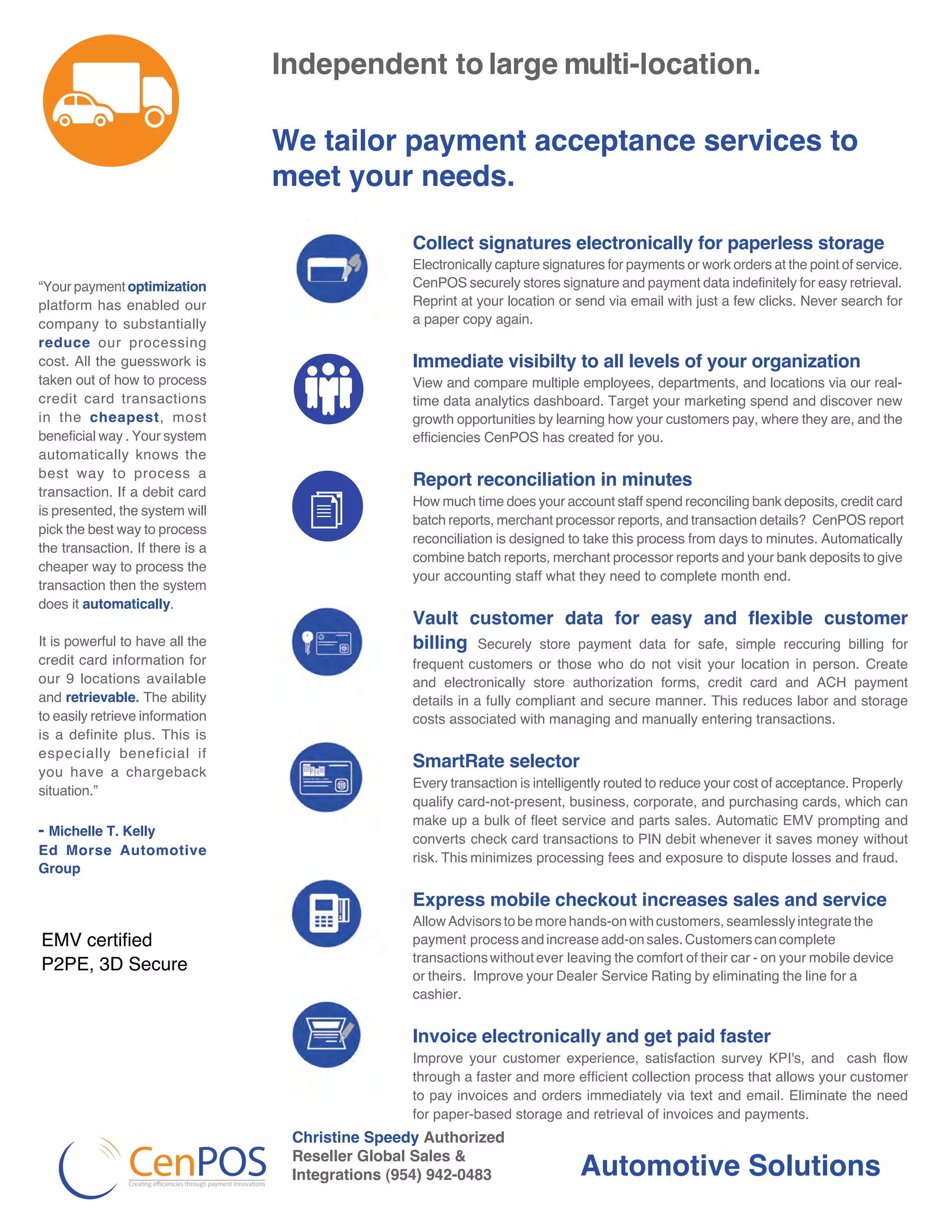 3D Merchant CENPOS AUTO DEALER TECH | PDF