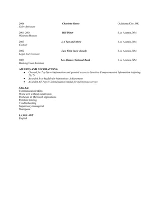 resume | PDF | Aviation Industry | Industries