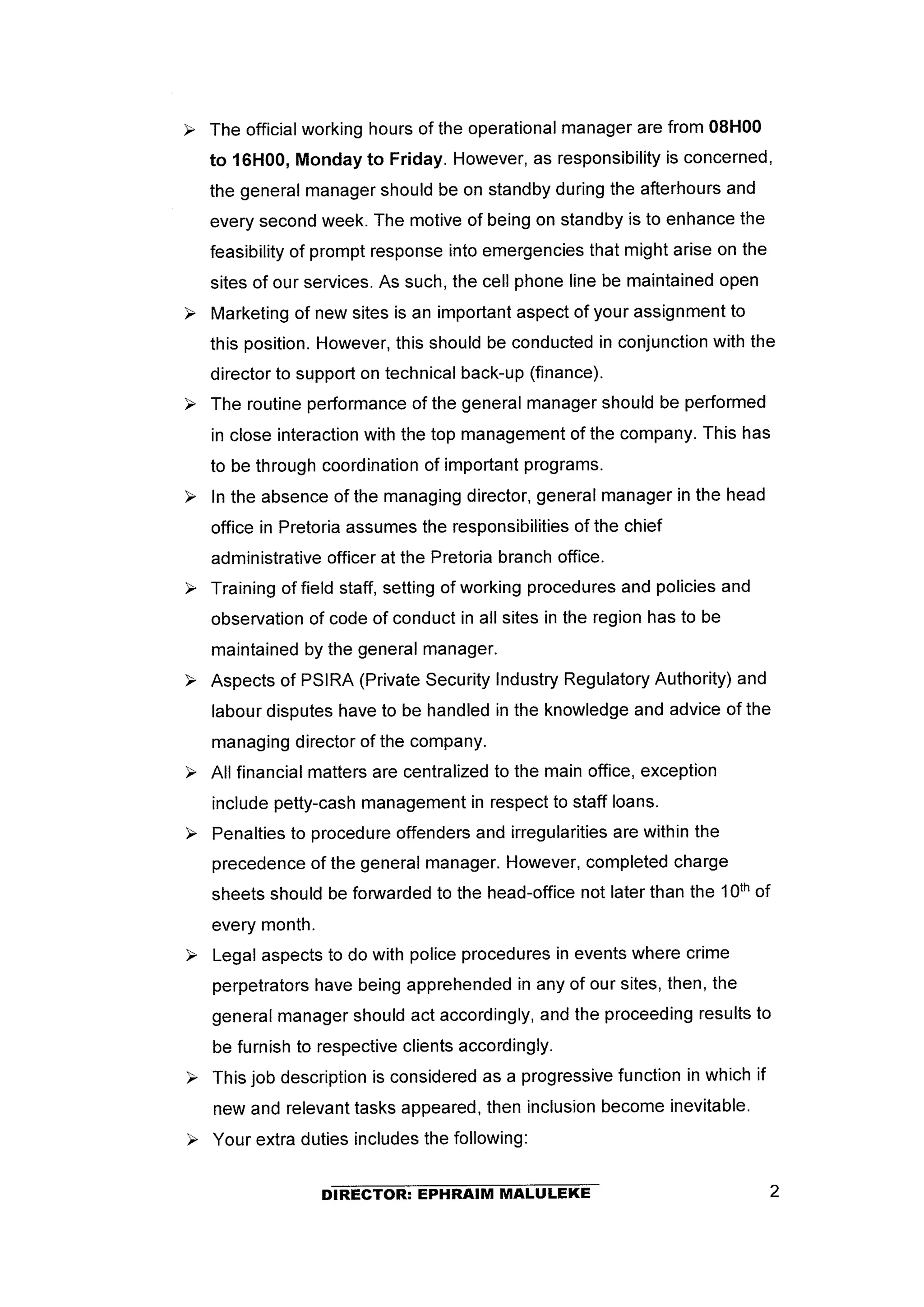 CV OF PJ COMBRINCK | PDF