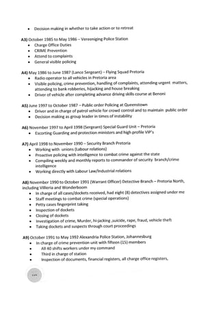 CV OF PJ COMBRINCK | PDF