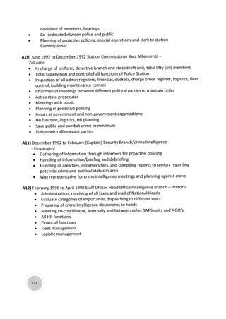 CV OF PJ COMBRINCK | PDF