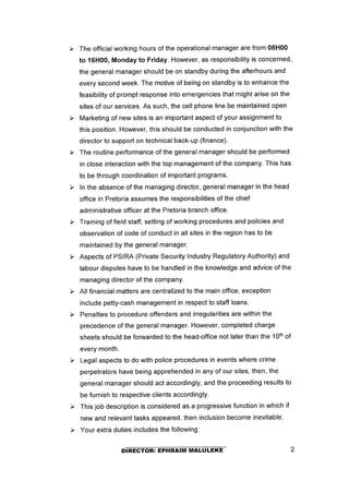 CV OF PJ COMBRINCK | PDF