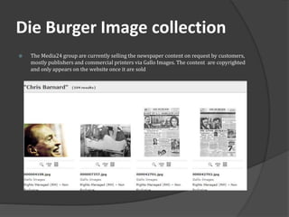 How Die Burger Newspaper developed from print to | PPT